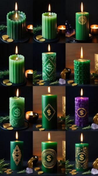 10 Best Green Candles For Money Spells