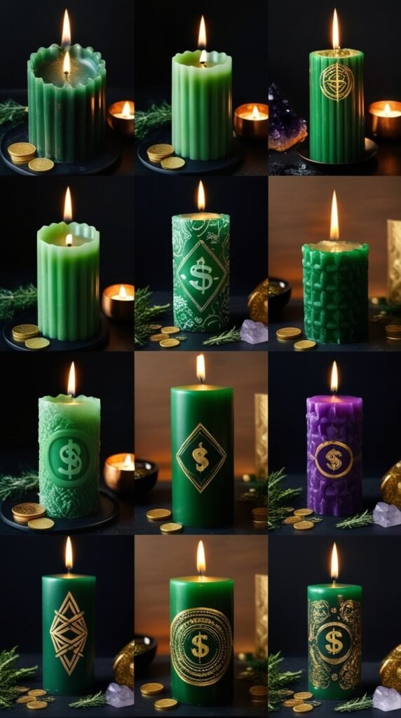 10 Best Green Candles For Money Spells